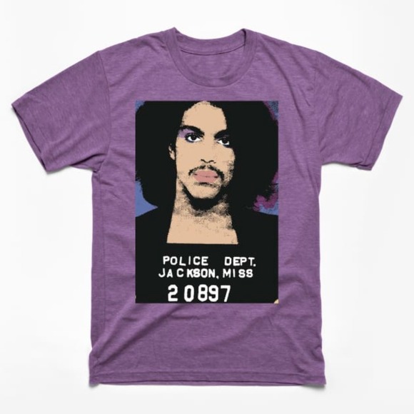Tops | Prince In Mugshot Comic Art | Poshmark